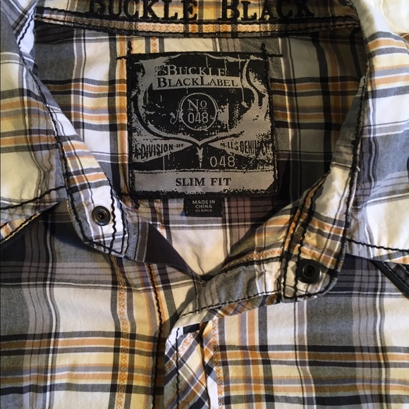 Buckle | Shirts | Rare Af Buckle Black Black Label Western Shirt | Poshmark
